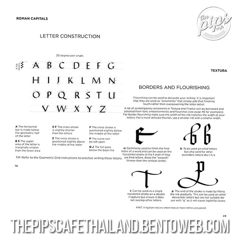 Manuscript : Class Calligraphy Kit - Teach Yourself - The PIPS Cafe'