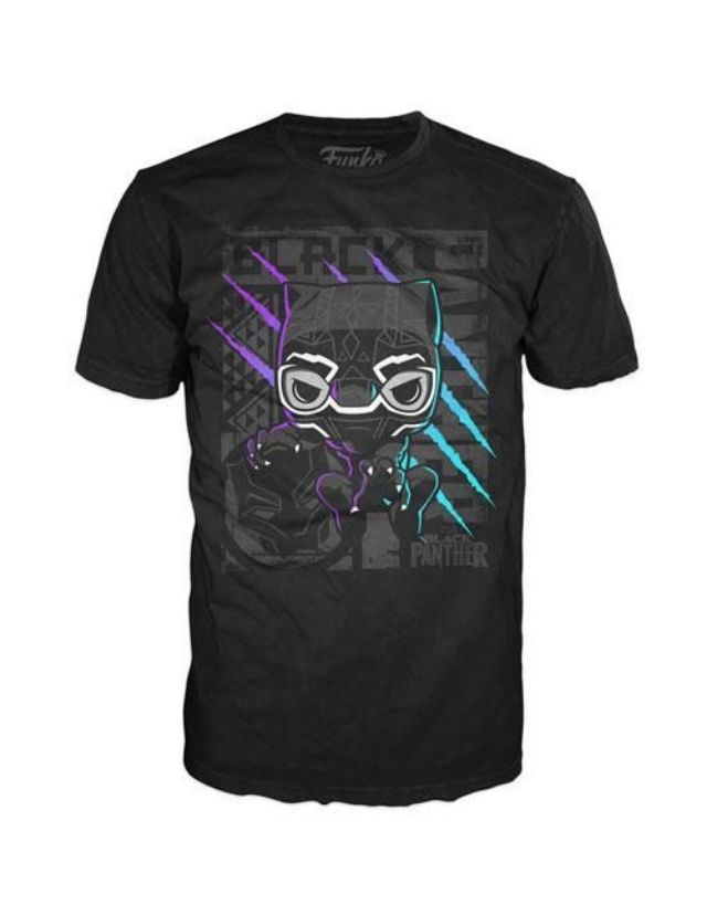 Funko POP Tees T- Shirt Black Panther Size S 40-43 นิ้ว - Ant Toy Store