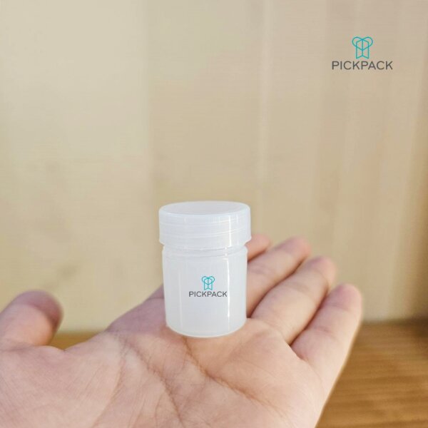 (BPL-0038:2438) ขวดขี้ผึ้งพลาสติก+ฝา 8ml (Plastic bottle+ cap) - PICKPACK (ขั้นต่ำ 10 ชิ้น/1 Order)