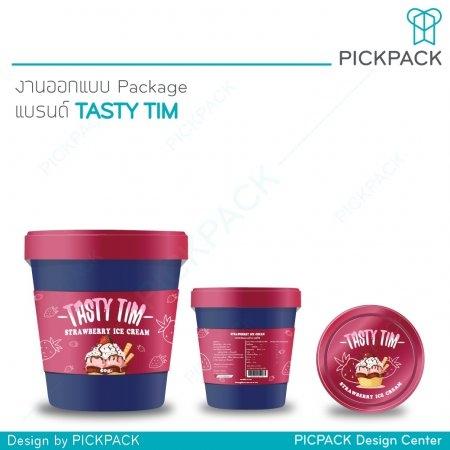 งานออกแบบ Package แบรนด์ TASTY TIM - PICKPACK (ขั้นต่ำ 10 ชิ้น/1 Order)