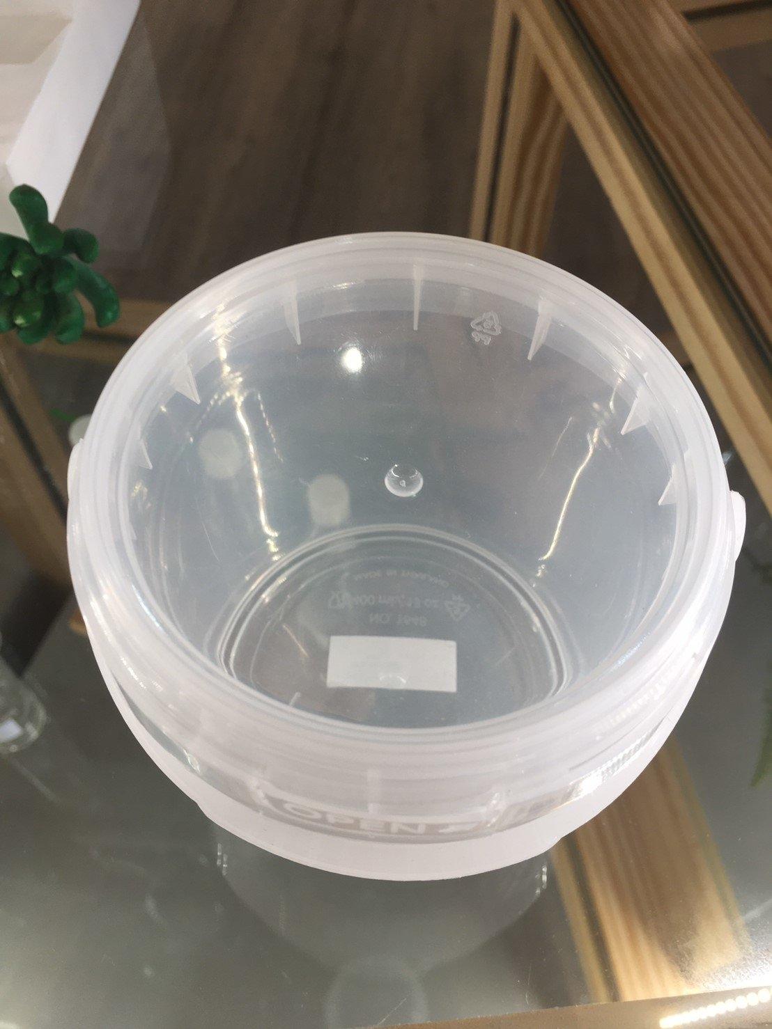 (JFD-0001:1286) กระปุกเซฟตี้กลม สีใส 380ml (Clear plastic safety jar ...