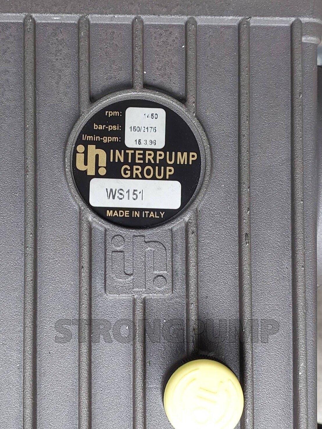STRONGPUMP WS151-380.STD (Pressure by INTERPUMP) เครื่องฉีดน้ำแรงดันสูง 150 บาร์ มอเตอร์ 5.0 ...
