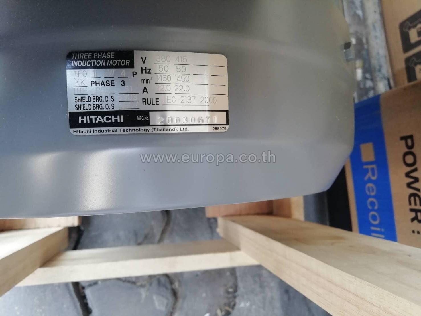 HITACHI TFO-KK 15 HP 380V.4P มอเตอร์ 15 แรงม้า 4 Pole 380V (11 kW.| IP55 | รับประกัน 3 ปี ...