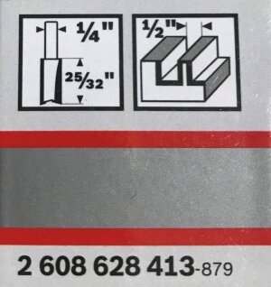 2608628413 BOSCH ดอกเร้าเตอร์ ตรง แกน 1/4 นิ้ว - EUROPA.co.th