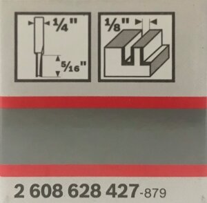 2608628427 BOSCH ดอกเร้าเตอร์ ตรง แกน 1/4 นิ้ว - HereTools