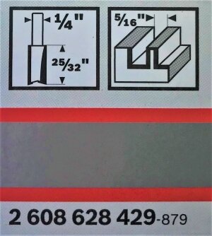 2608628429 BOSCH ดอกเร้าเตอร์ ตรง แกน 1/4 นิ้ว - EUROPA.co.th