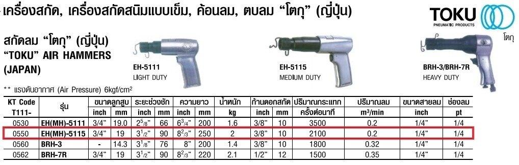 TOKU MH-5115 เครื่องสกัดลมแบบปืน (ไม่รวมดอก | รับประกันคุณภาพการผลิต) - HereTools