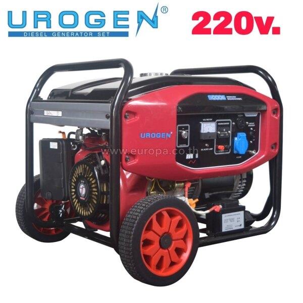 UROGEN WM9500E เครื่องปั่นไฟเบนซิน 8.3 kW. 220V. 18 HP (กำลังไฟแนะนำ 7.5 kW.| กุญแจสตาร์ท ...