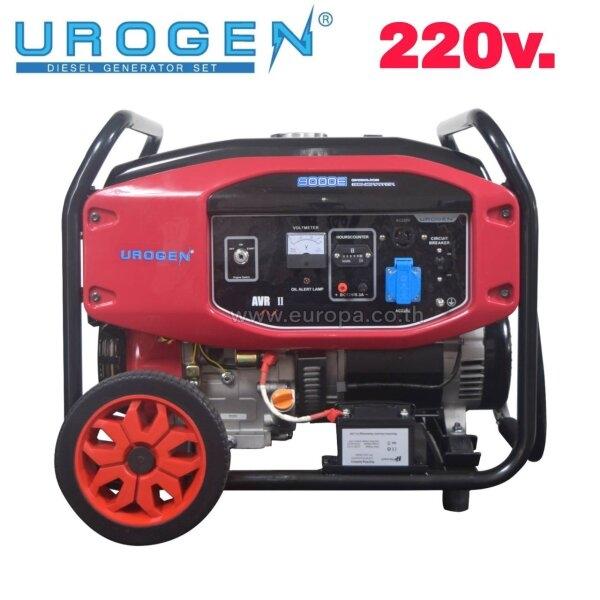 UROGEN WM9500E เครื่องปั่นไฟเบนซิน 8.3 kW. 220V. 18 HP (กำลังไฟแนะนำ 7.5 kW.| กุญแจสตาร์ท ...
