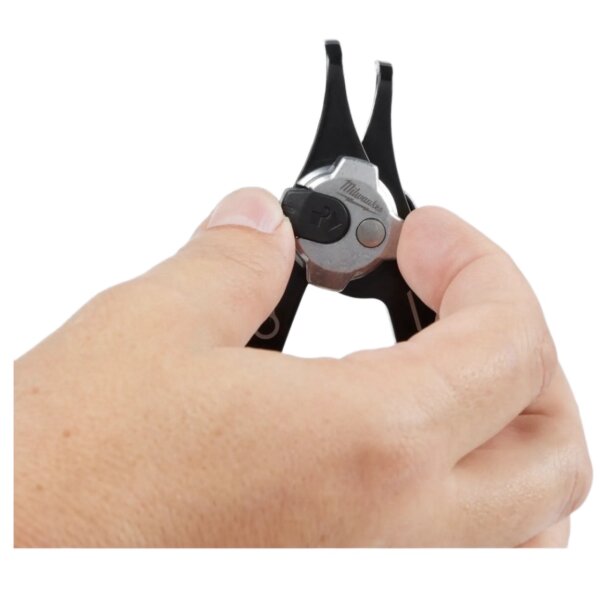 Milwaukee 48-22-6538 คีมถ่าง-หุบแหวน 2 in1 ปากตรง 90 องศา (ขนาดใหญ่) #006155003 - EUROPA.co.th