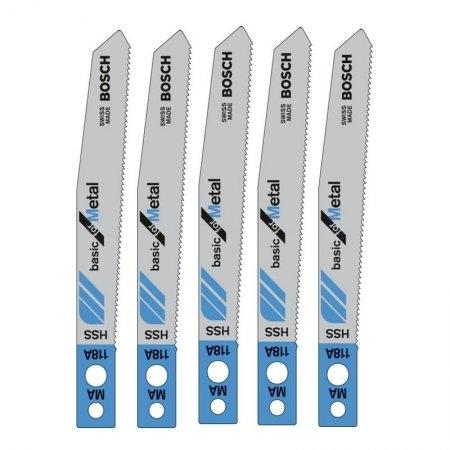 2608631781 BOSCH MA118A ใบเลื่อยจิ๊กซอว์ตัดเหล็ก (5ใบ/แพค) - EUROPA.co.th