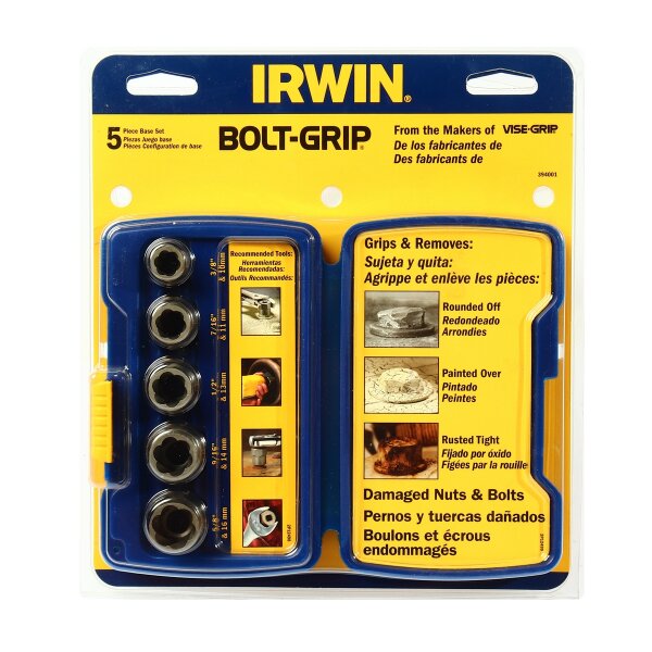 IRWIN 394002 SET ลูกบล็อก 3/8 นิ้ว ลูกบล็อคถอดน๊อตเสีย (5 ลูก/ชุด | ถอก ...