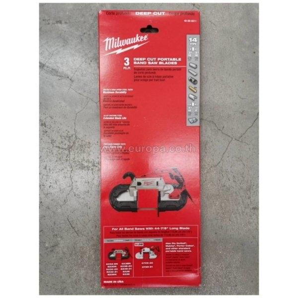 Milwaukee 48-39-0511 ใบเลื่อยสายพานตัดโลหะ 44-7/8 นิ้ว 14 TPI (3 ใบ/แพค ...