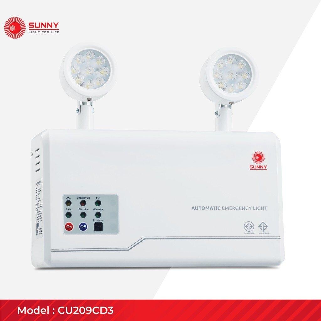 SUNNY CU209CD4 โคมไฟฉุกเฉิน LED ซันนี่ ( SMD 2 X 9W 3HRS) - EUROPA.co.th