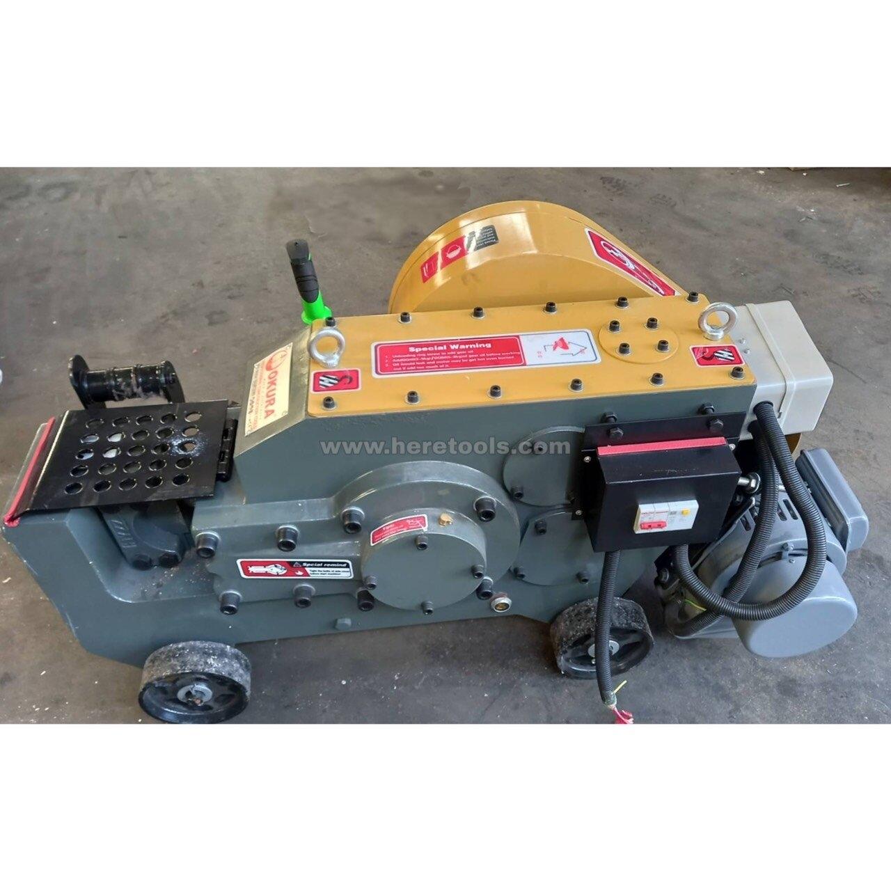 OKURA OKC-42A-HI220 เครื่องตัดเหล็กข้ออ้อย 32 มม.+ มอเตอร์ 3 แรงม้า 220V.HITACHI - EUROPA.co.th