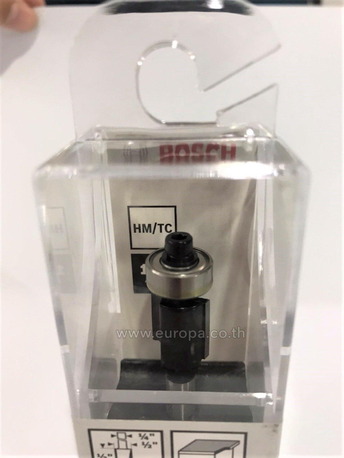 2608628637 BOSCH ดอกเร้าเตอร์ ตรงปลายลูกปืน แกน 1/4 นิ้ว - EUROPA.co.th