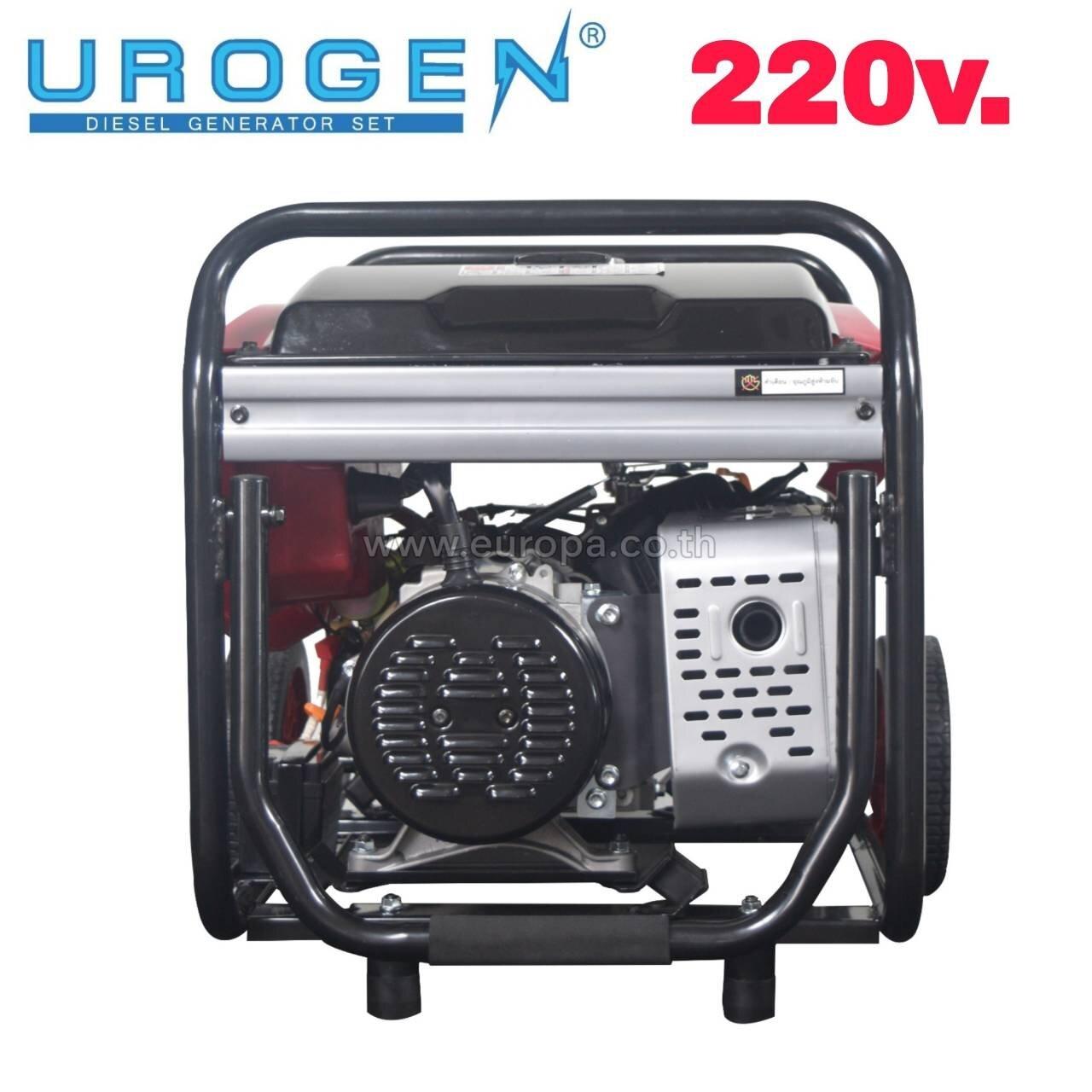 UROGEN WM9500E เครื่องปั่นไฟเบนซิน 8.3 kW. 220V. 18 HP (กำลังไฟแนะนำ 7.5 kW.| กุญแจสตาร์ท ...