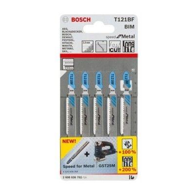 2608636702 BOSCH T121BF ใบเลื่อยจิ๊กซอว์ตัดเหล็ก (5 ใบ/แพค) - EUROPA.co.th