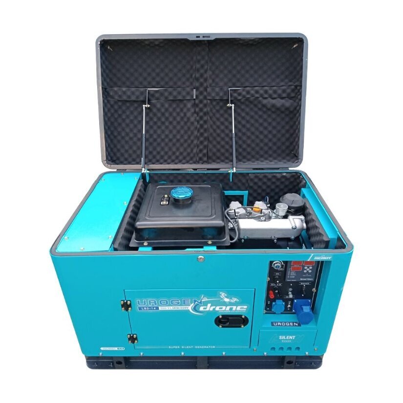 UROGEN DRONE-LS3-14(220V) เครื่องปั่นไฟดีเซล (เก็บเสียง) 11.5 kW. 220V ...