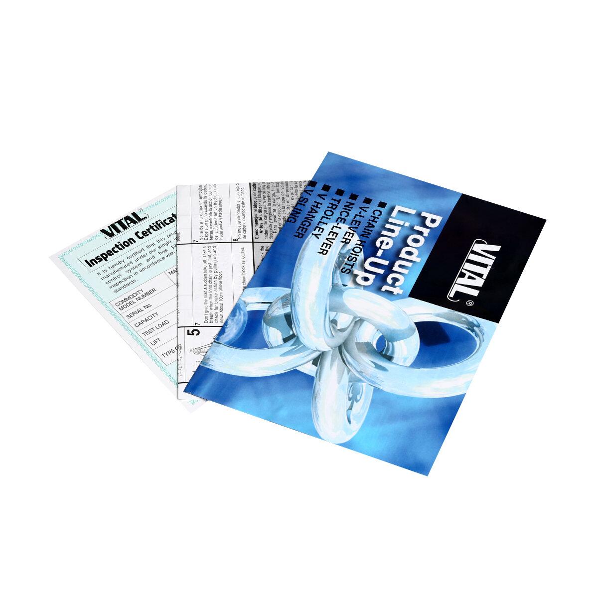 VITAL VP5-05 รอกโซ่มือสาว 0.5 ตัน ระบบบุช (ระยะยก 2.50 ม.| โซ่ 1 ทบ) #V041-0010 - EUROPA.co.th