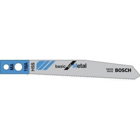 2608631781 BOSCH MA118A ใบเลื่อยจิ๊กซอว์ตัดเหล็ก (5ใบ/แพค) - EUROPA.co.th