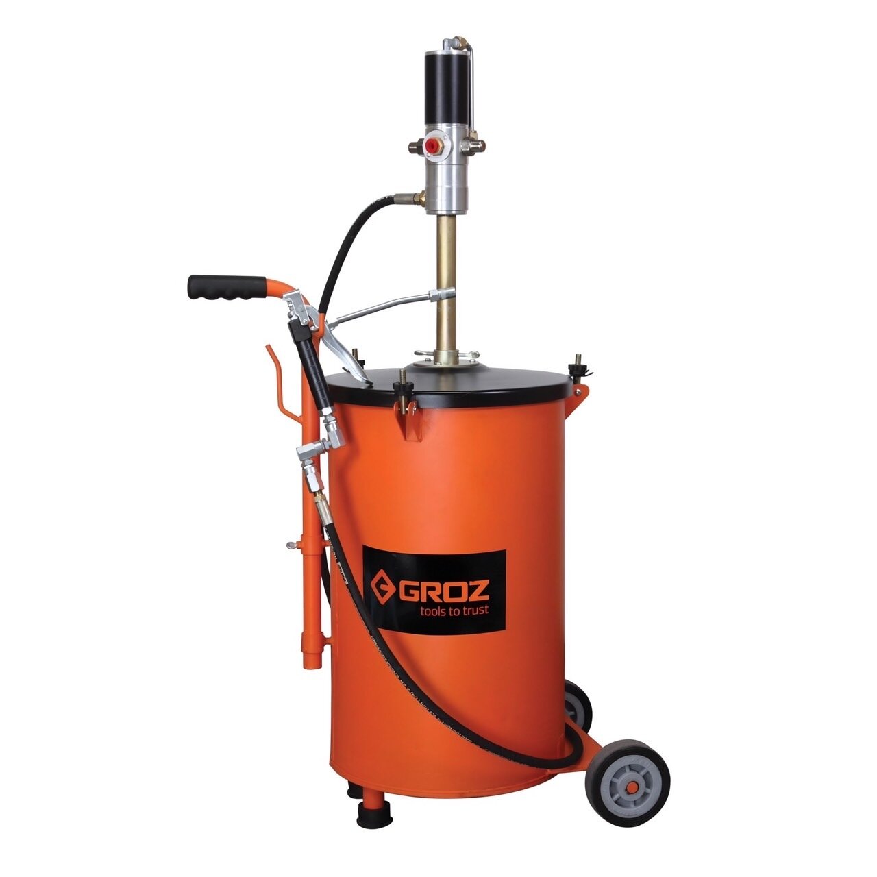 GROZ BGRP/50 ถังอัดจารบีแบบใช้ลม 50 กก. (อัตราส่วนการอัด 50 : 1)#G061 ...