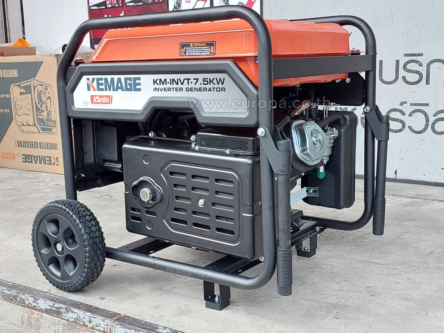 KEMAGE KM-INVT-7.5KW เครื่องปั่นไฟเบนซิน INVERTER 8,000 วัตต์ จ่ายไฟ 220V. 17.0HP (สตาร์ทไฟฟ้า ...