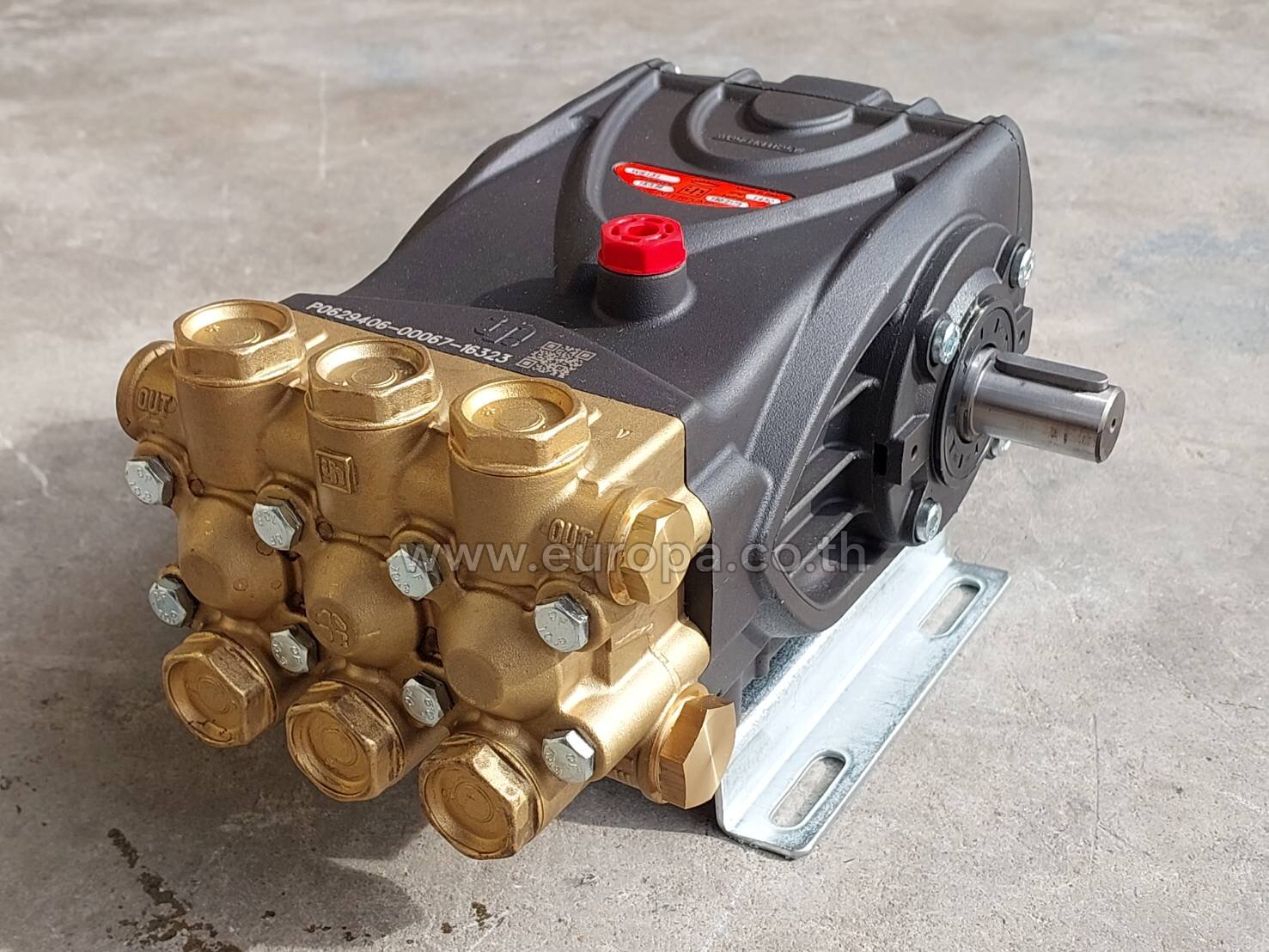 INTERPUMP WS151 [GEN2] หัวปั๊มอัดฉีด 150 บาร์ (ปริมาณน้ำ 900 ลิตร/ชั่วโมง | ใช้กับมอเตอร์ 5 HP ...