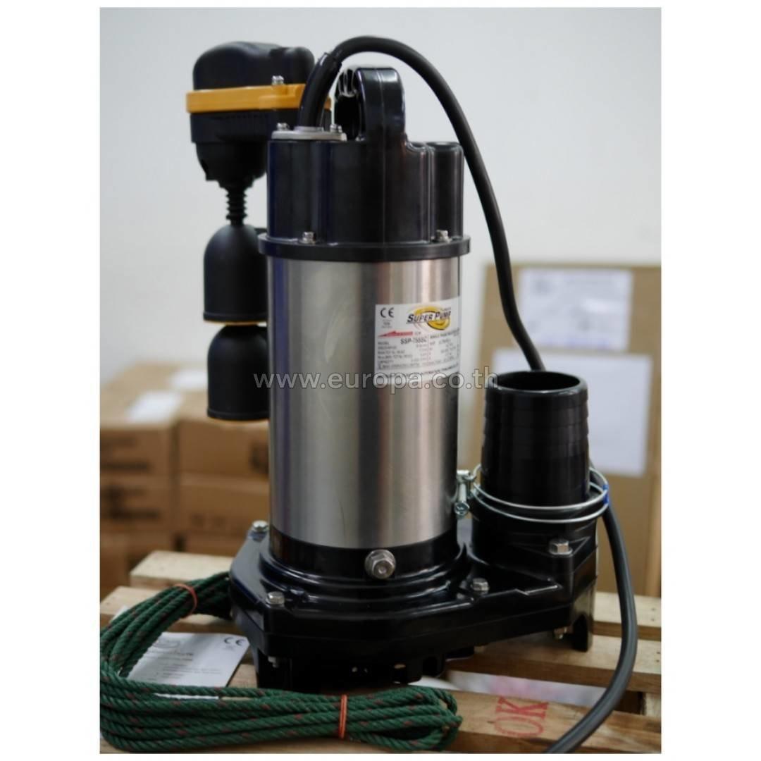 MITSUBISHI SSP-755SC ปั๊มแช่สแตนเลส (ลูกลอยแนวดิ่ง) 3 นิ้ว 750W. 220V ...