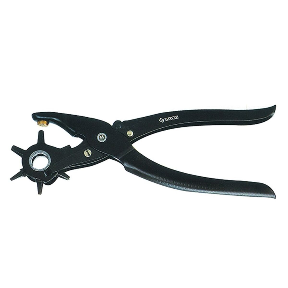 GROZ LP/12 คีมเจาะรูโลหะแผ่น เจาะรูหนัง รูพลาสติก รูผ้าใบ 6 ขนาด (2.0 ...