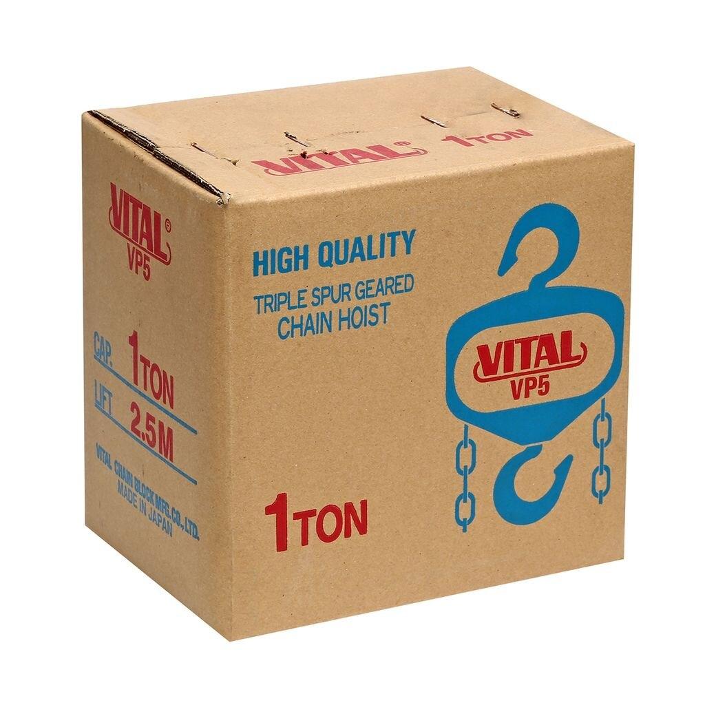 VITAL VP5-10 รอกโซ่มือสาว 1.0 ตัน ระบบบุช (ระยะยก 2.50 ม.| โซ่ 1 ทบ) #V041-0020 - EUROPA.co.th