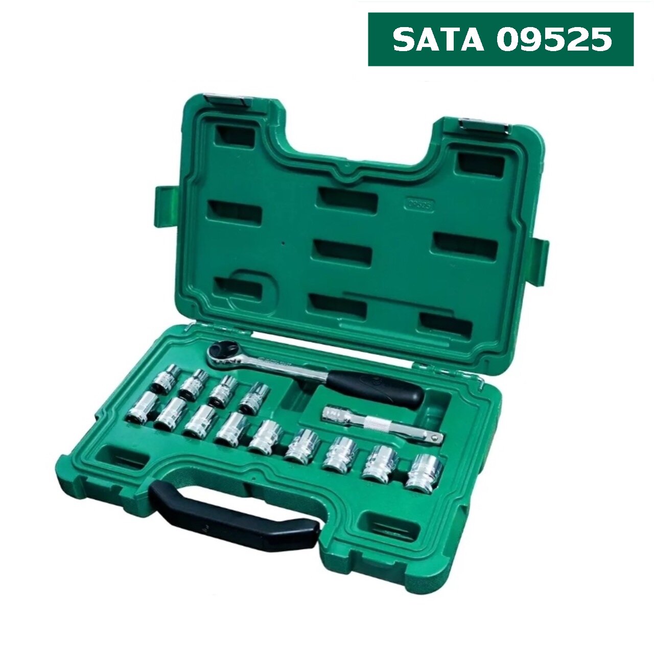 SATA 09525 บล็อกชุด 1/2 นิ้ว 6 เหลี่ยม (เบอร์ 10 - 24 มม.) 13 ตัว/ชุด ...