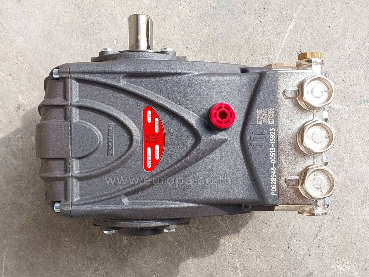 INTERPUMP WS201 [GEN2] หัวปั๊มอัดฉีด 200 บาร์ (ปริมาณน้ำ 900 ลิตร ...