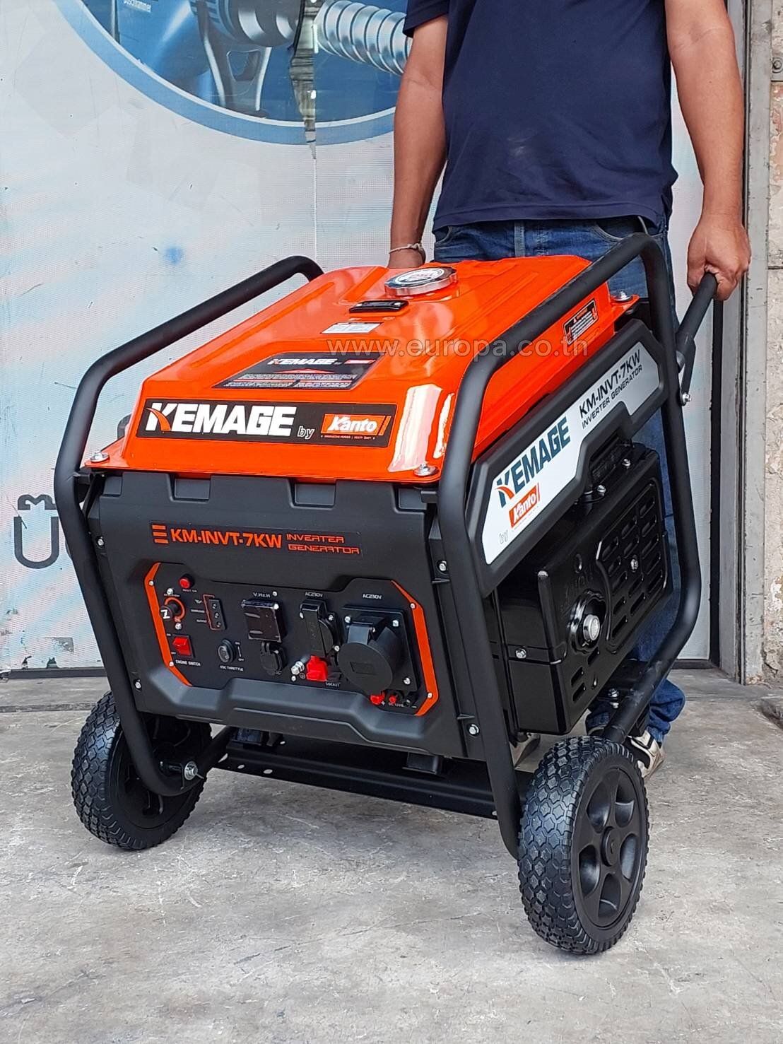 KEMAGE KM-INVT-7KW เครื่องปั่นไฟเบนซิน INVERTER 7,500 วัตต์ จ่ายไฟ 220V ...