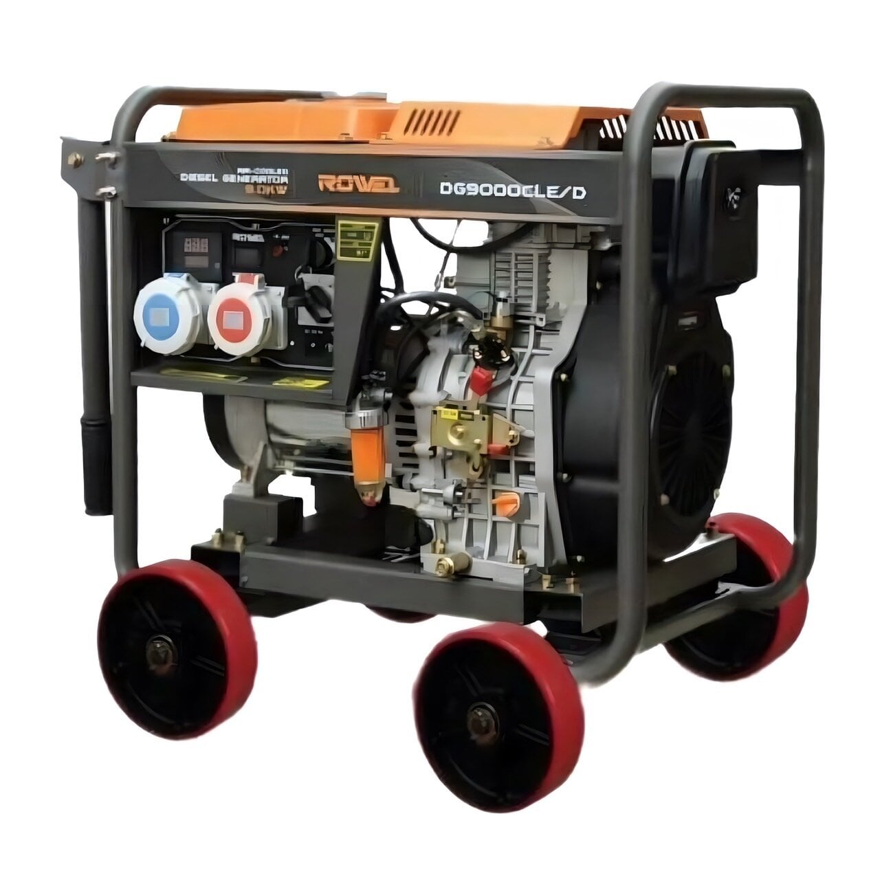 ROWEL RW9000CLE/D เครื่องปั่นไฟดีเซล 2 กระแส (กำลังไฟใช้งานต่อเนื่อง ...