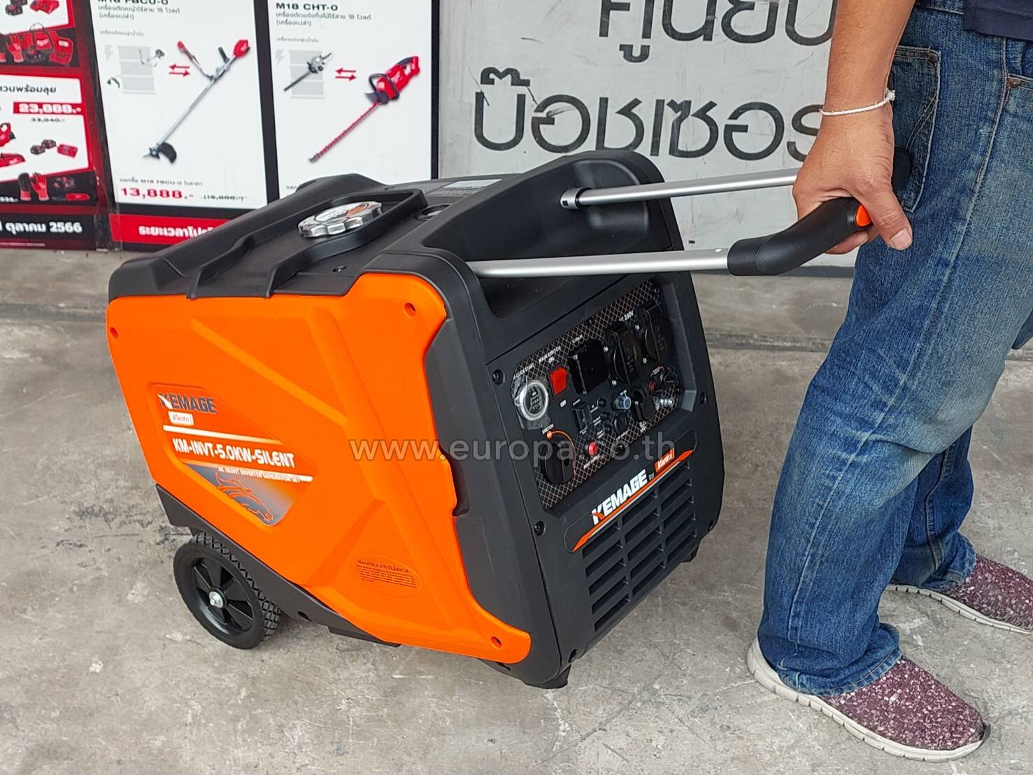 KEMAGE KM-INVT-5KW-SILENT เครื่องปั่นไฟเบนซิน (เก็บเสียง) INVERTER 5,500 วัตต์ 220V. (สตาร์ท ...