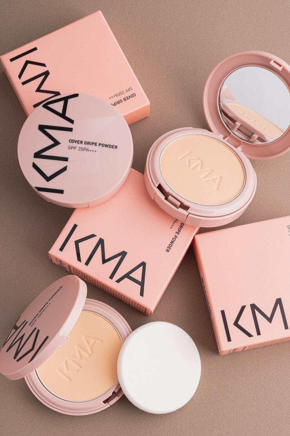 KMA Cover Gripe powder SPF 25PA+++ เคเอ็มเอ แป้งผสมรองพื้น คุมมัน - Kma Cosmetics Thailand