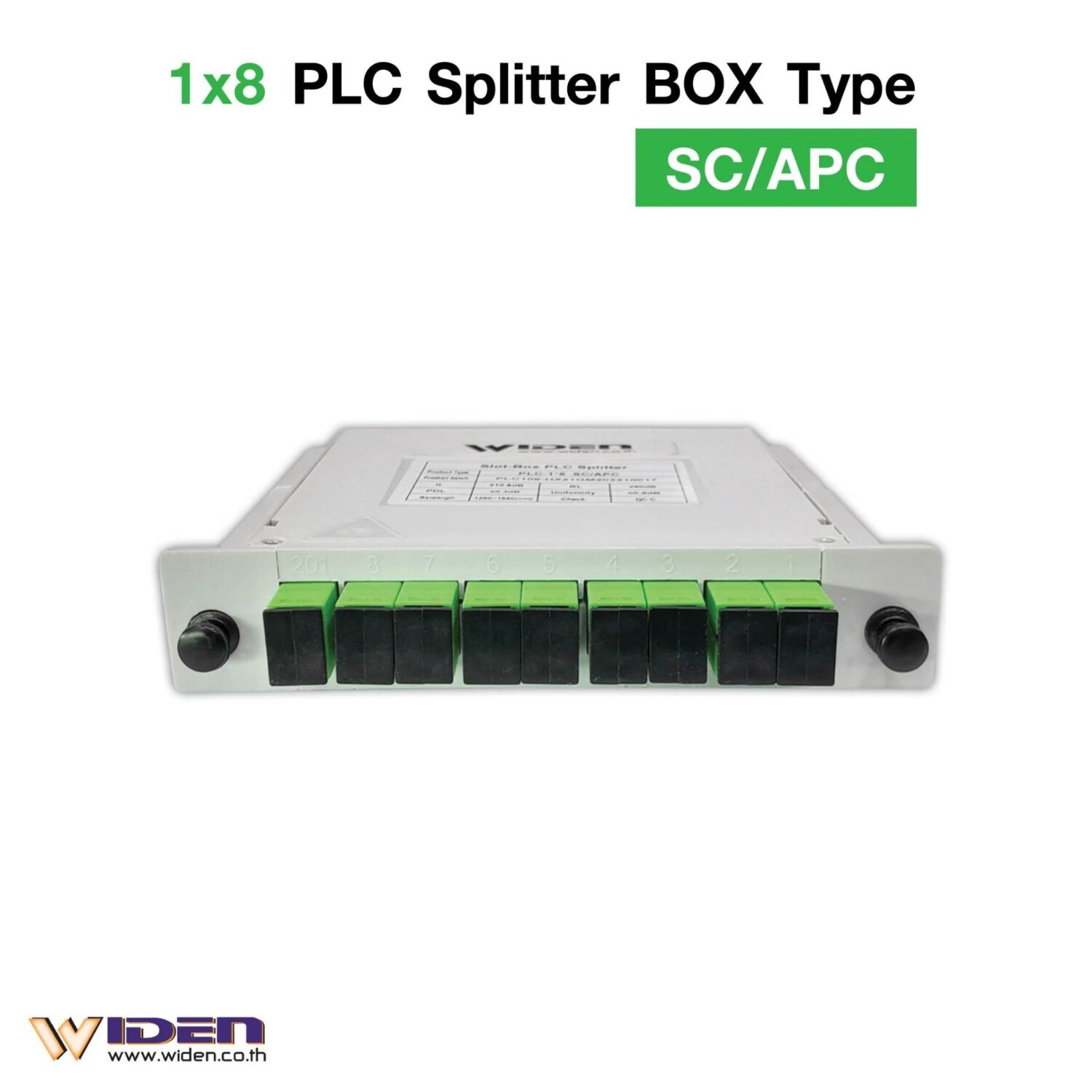 LGX-Box PLC Splitter 1x 8 SC/APC - Widen trading