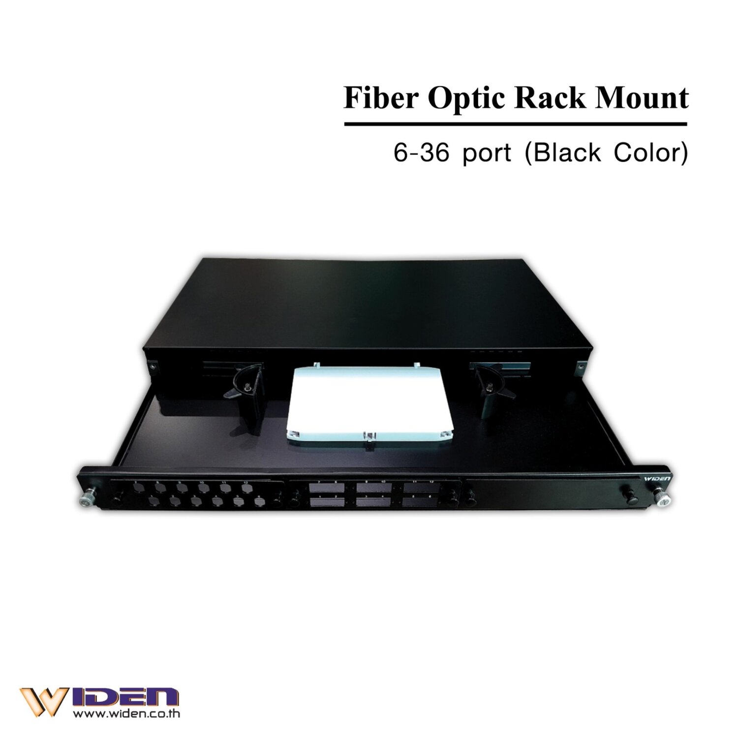 Fiber Optic Rack Mount 6-36 port (Black Colour) - Widen trading