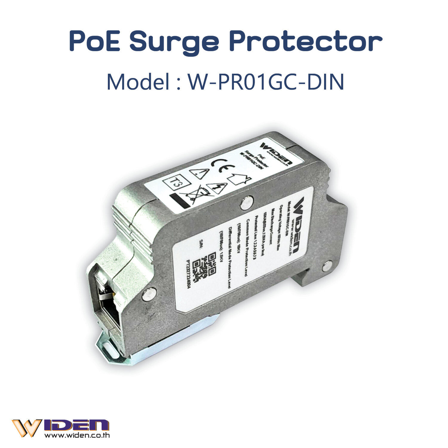 Din-Rail POE Surge Protector 1 port - Widen trading