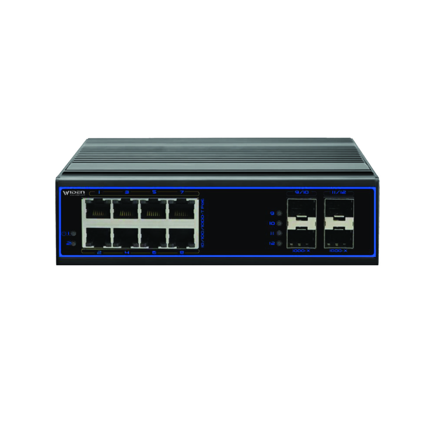 Industrial PoE Switch 12 ports full gigabit - Widen trading
