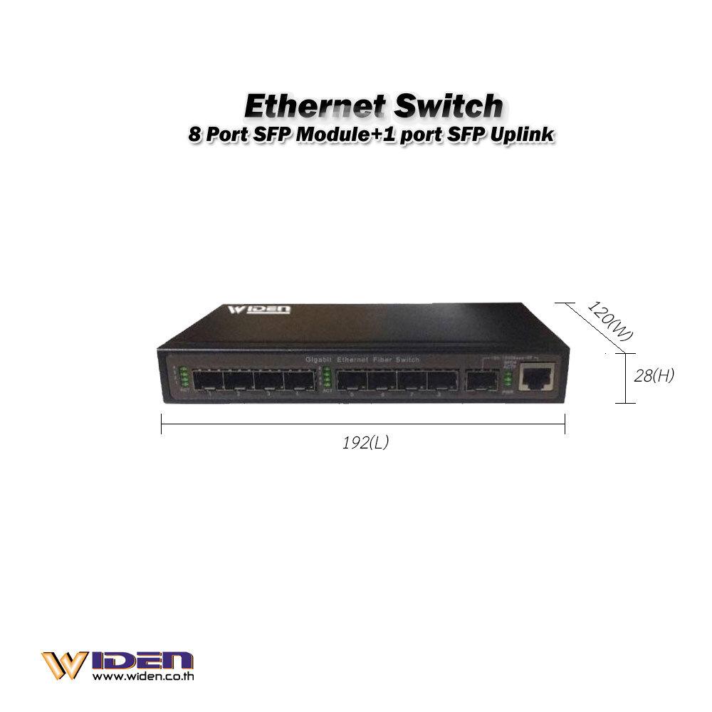 Ethernet Switch - 8 Port SFP Module+1 port SFP Uplink - Widen trading