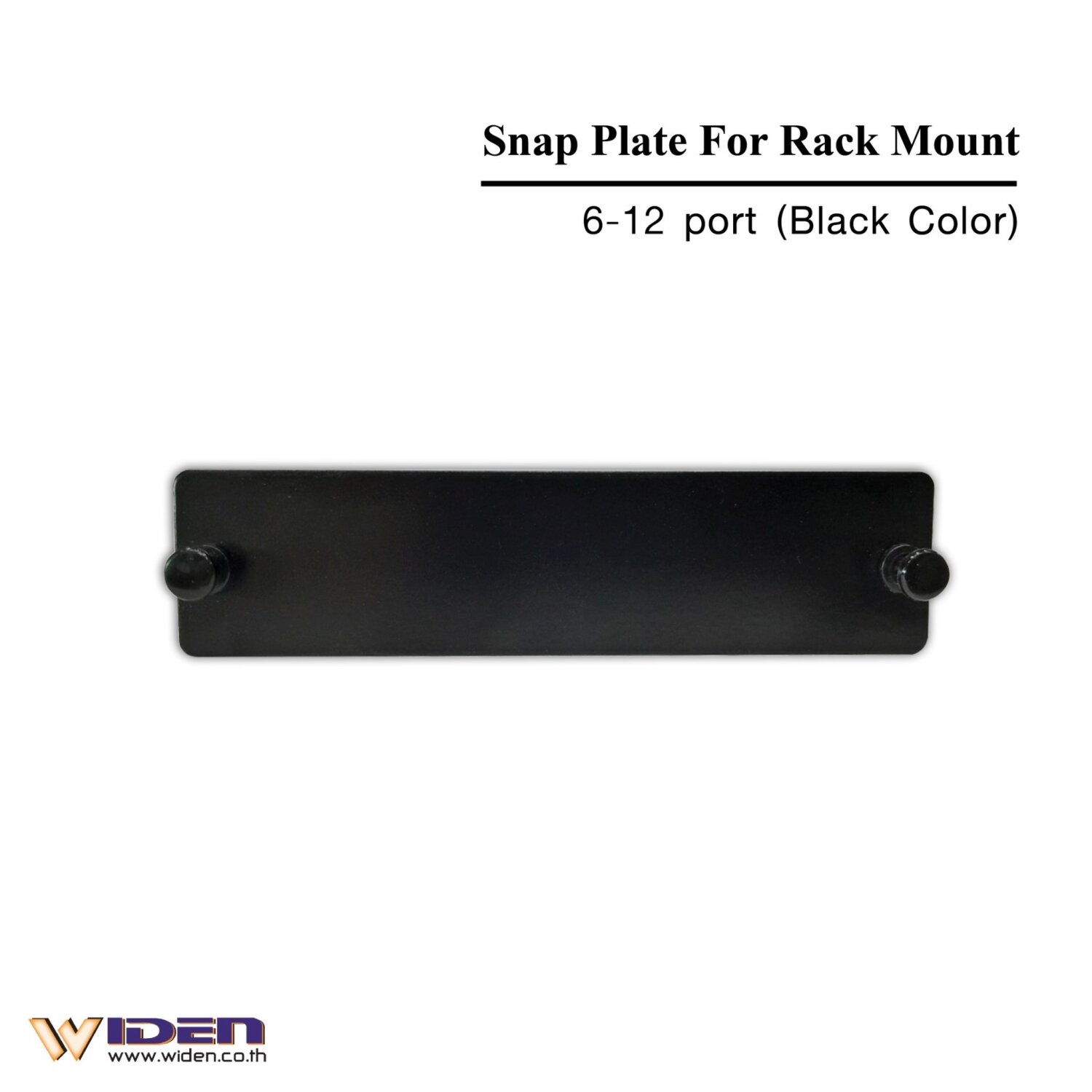 Snap Plate For Fiber Optic Rack Mount 6-36 port (Black Colour) - Widen ...