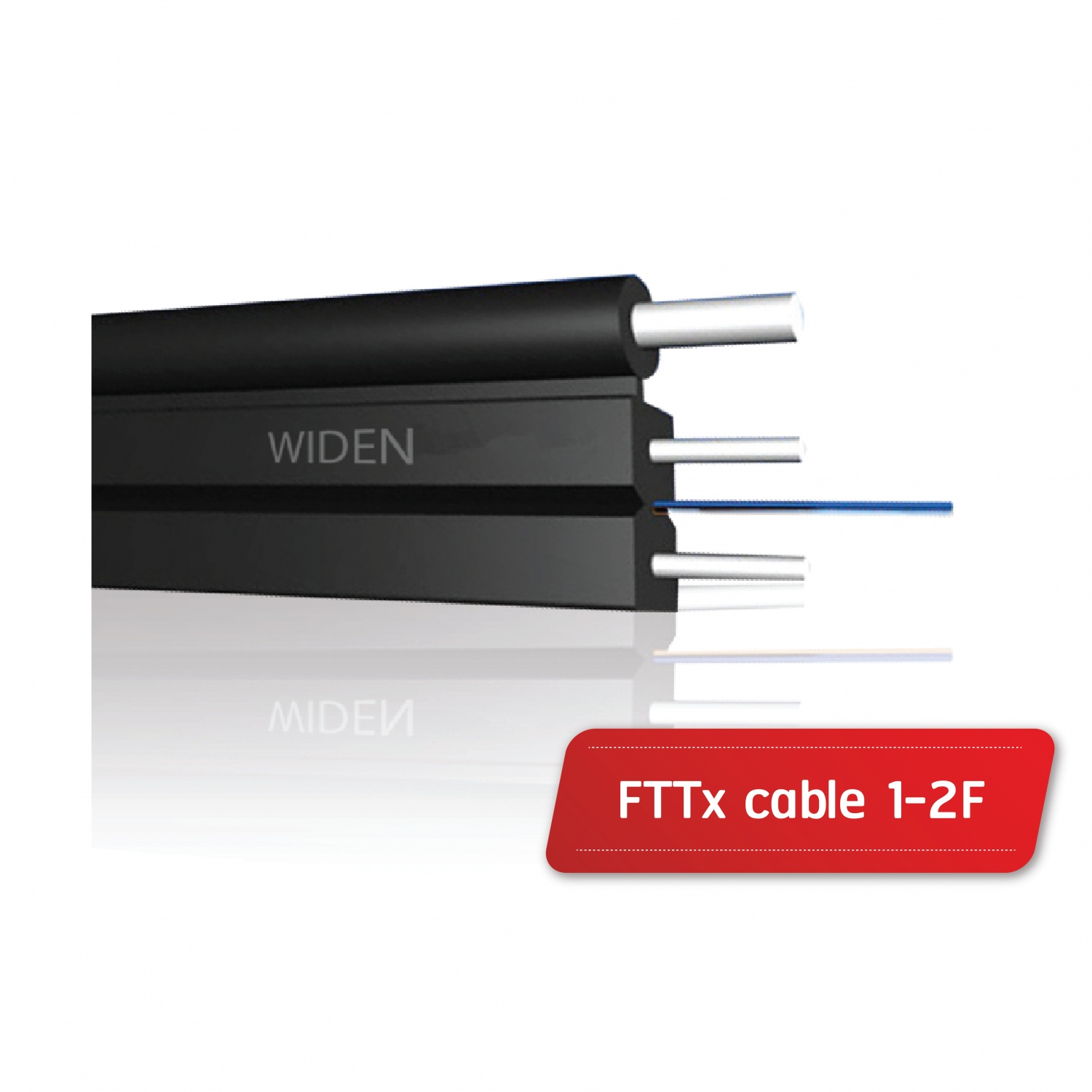 FTTx Cable(Flat type) SM G.657A-with 1.0 massenger wire - Widen trading