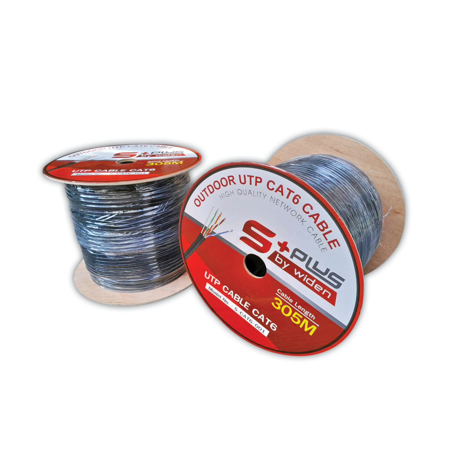 "S plus" Outdoor CAT6 UTP Cable with Passenger Wire (305M/Roll) - Widen ...