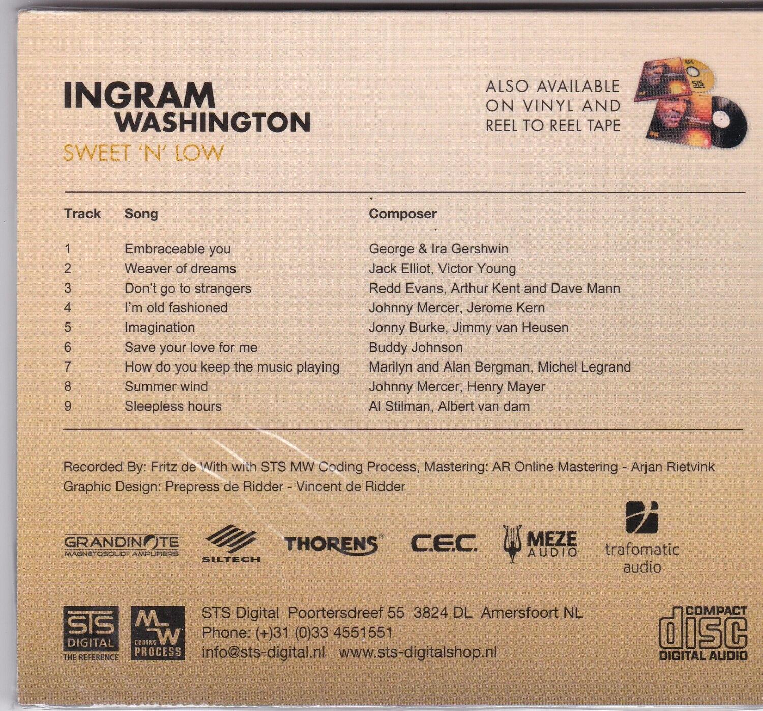 CD Ingram Washington | Sweet 'N' Low - CAPMUSIC