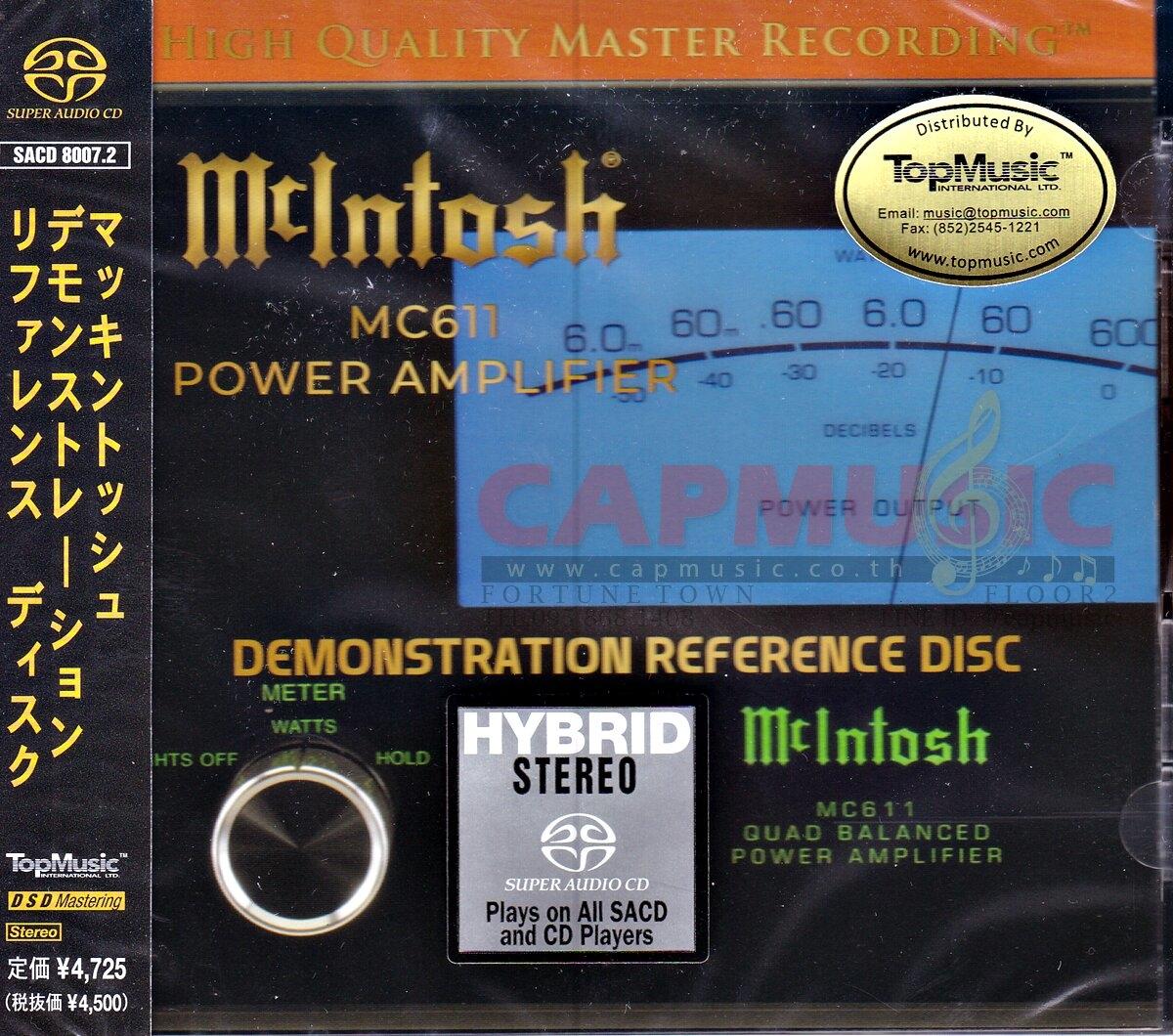 SACD Various Artists | McIntosh Demonstration Reference Disc (Hybrid/Stereo) - CAPMUSIC
