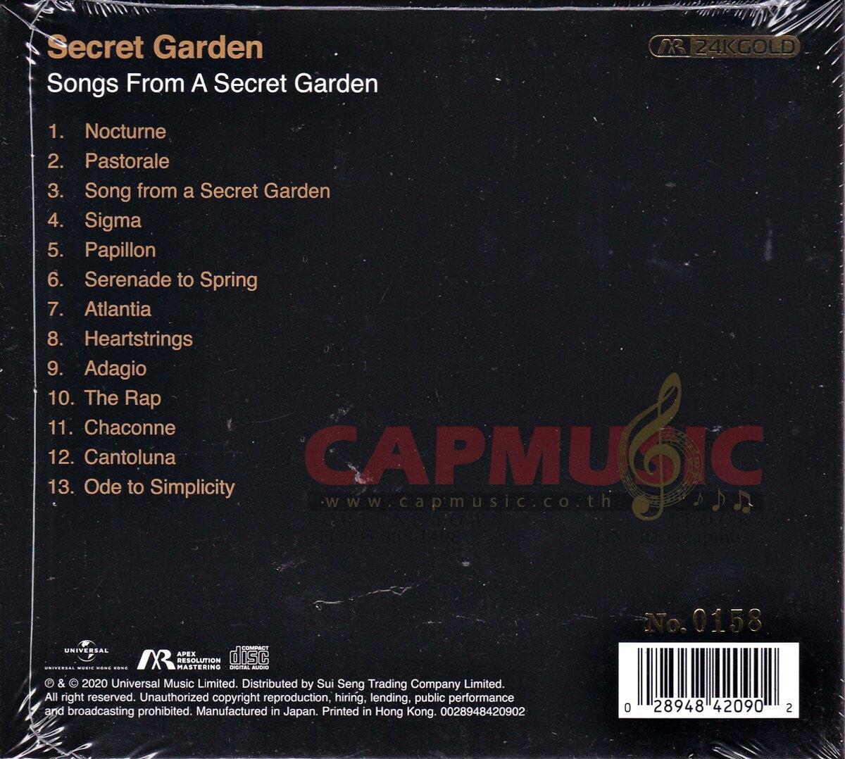 CD Secret Garden | Songs from A Secret Garden (24K Gold) - CAPMUSIC
