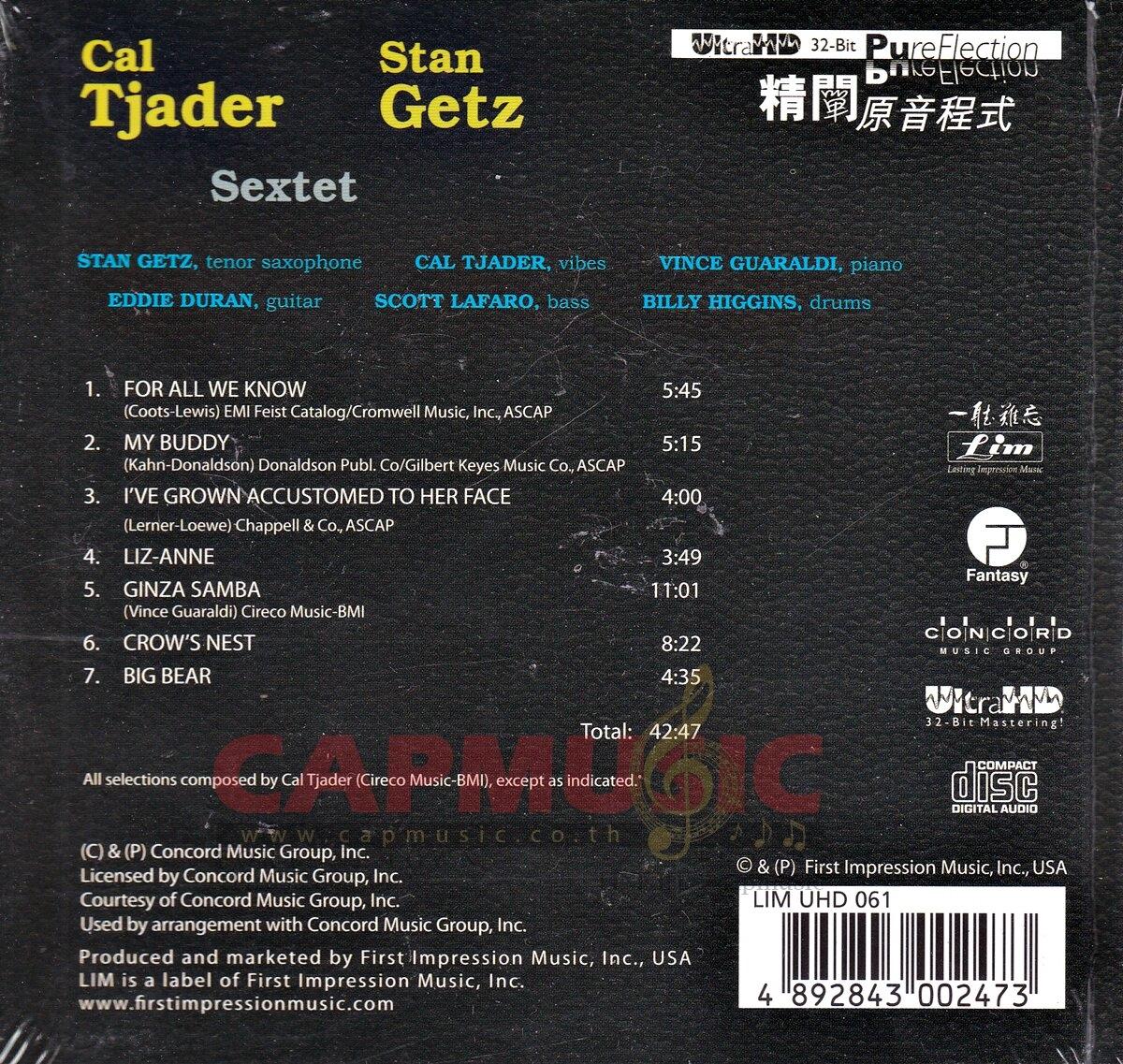 Cal Tjader & Stan Getz | Sextet (UltraHD/32-bit Mastering) - CAPMUSIC