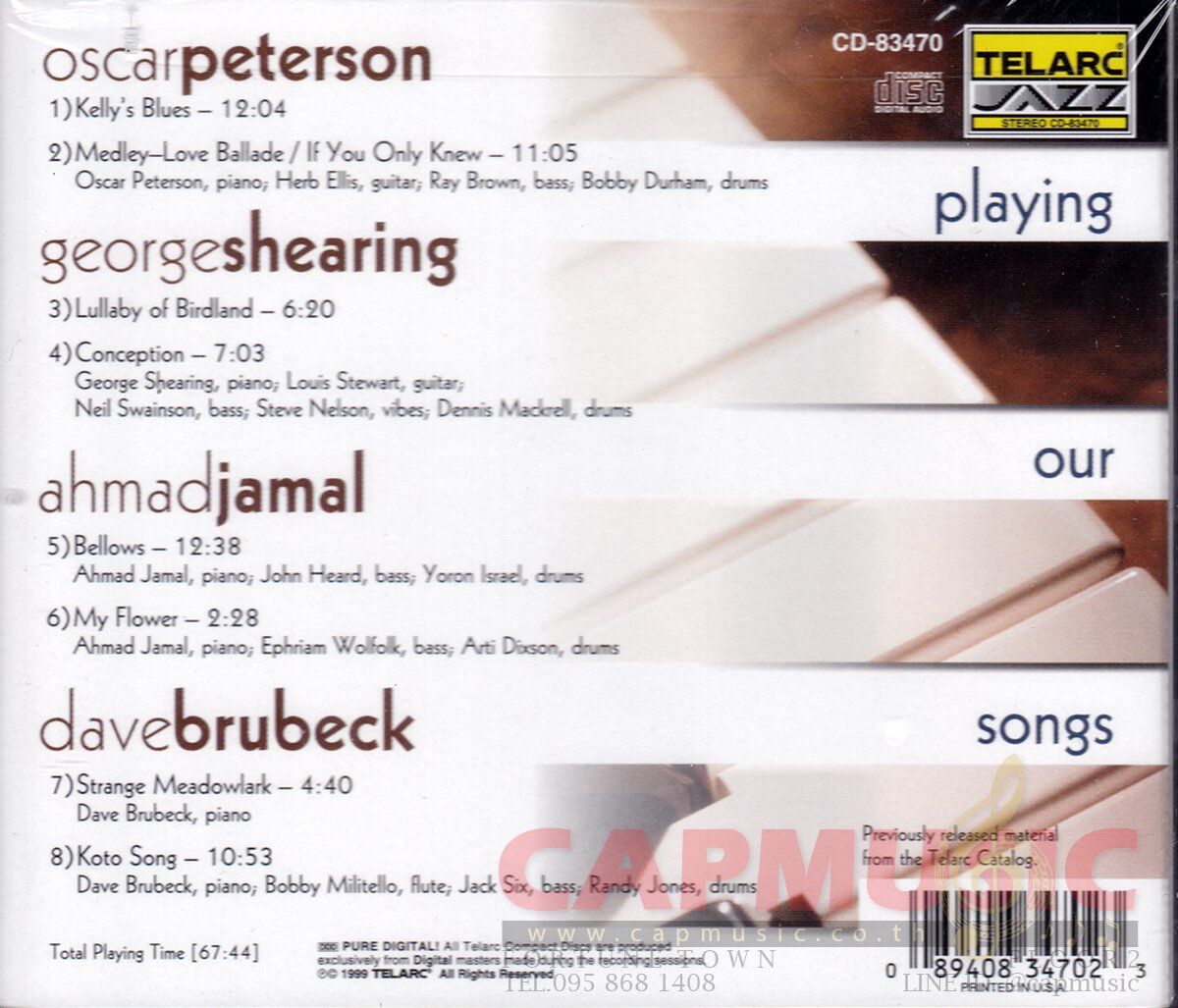 CD Various Artists | Playing Our Songs - CAPMUSIC